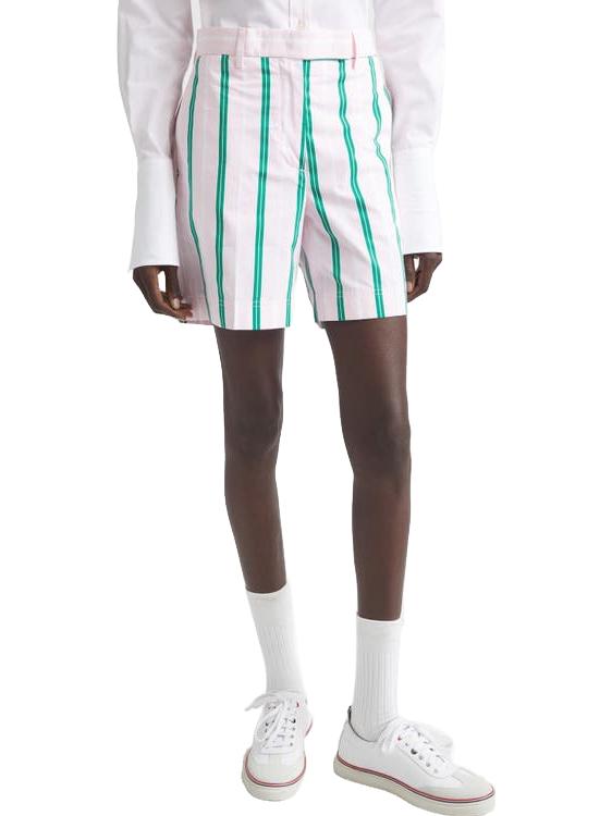 THOM BROWNE Rep Stripe Poplin Chino Shorts